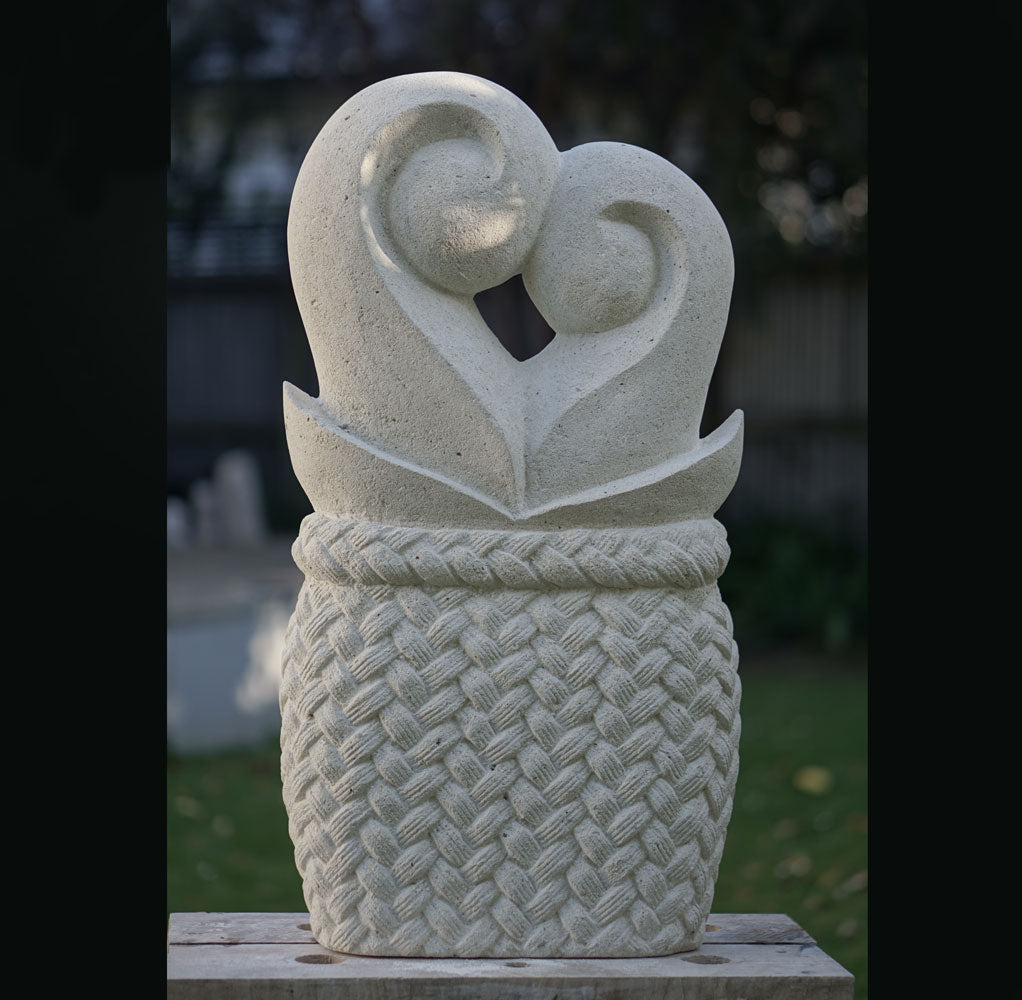 Large Koru With Harakeke Weave -Sold – Shaugn David Briggs Artist